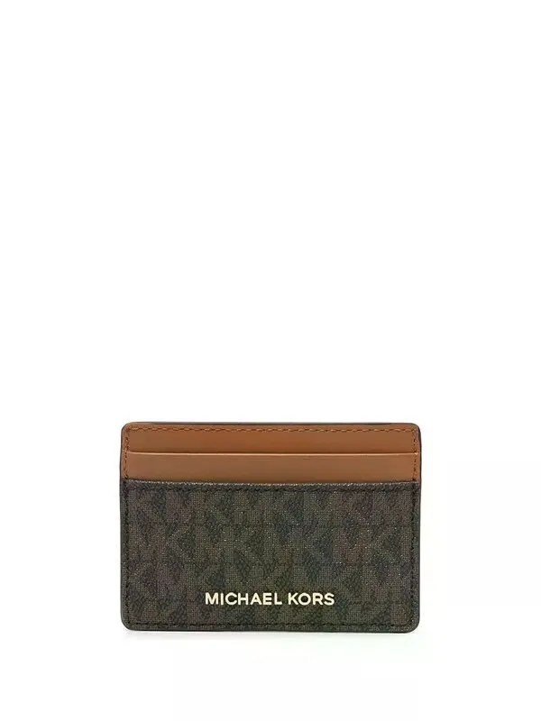 Michael Kors Leather Logo Card Holder