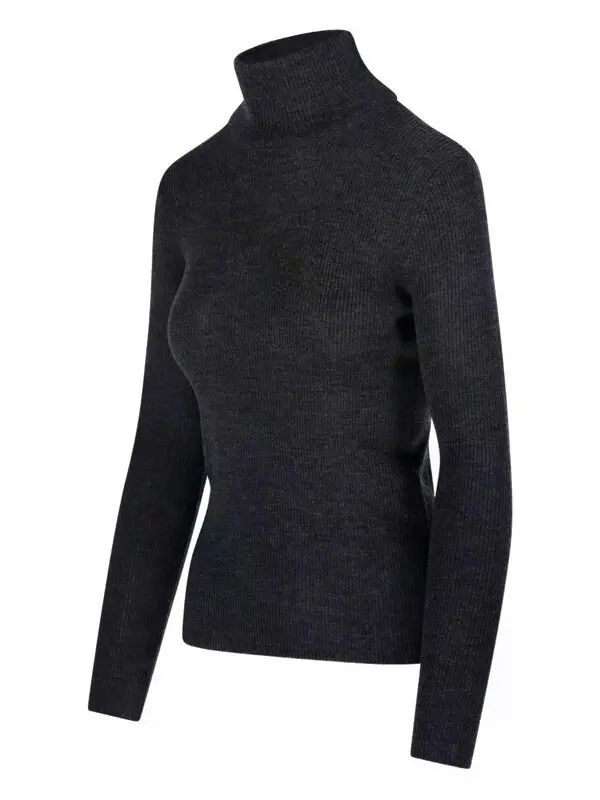 P.a.r.o.s.h Leila Ribbed Turtleneck Sweater - Grey
