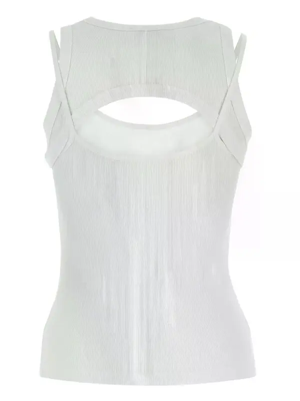 Off-White Logo-print Cut-out Tank Top