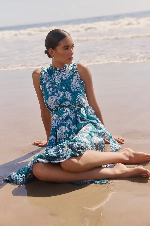 MARIE OLIVER Alice Maxi Dress - Hydrangea