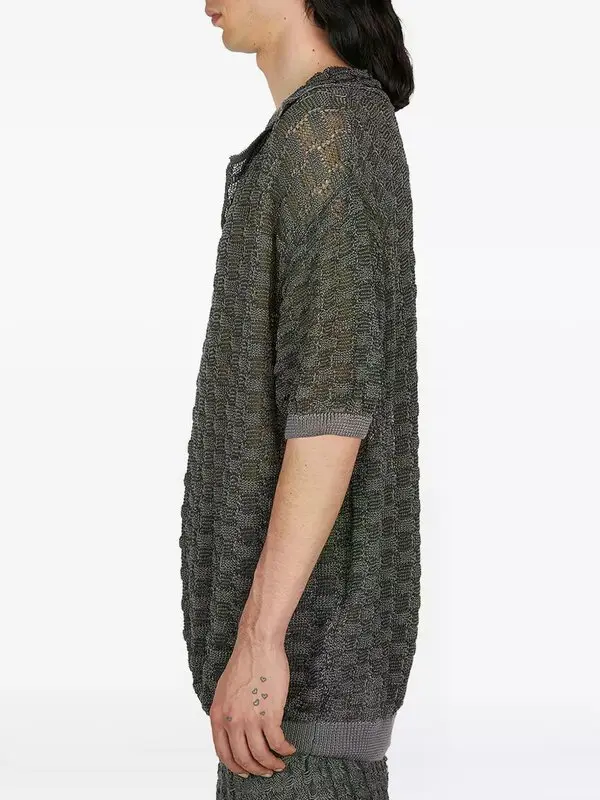 ISA BOULDER Grid Knit T-shirt