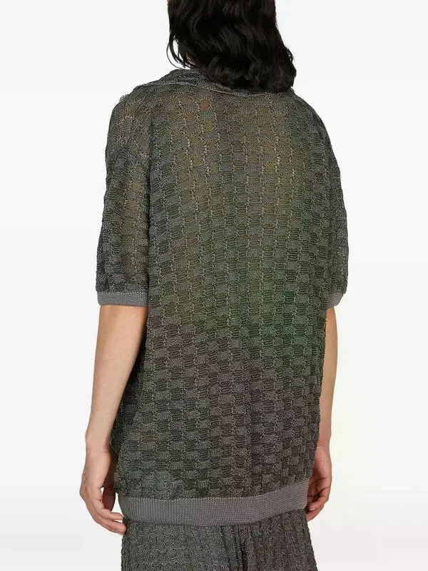 ISA BOULDER Grid Knit T-shirt