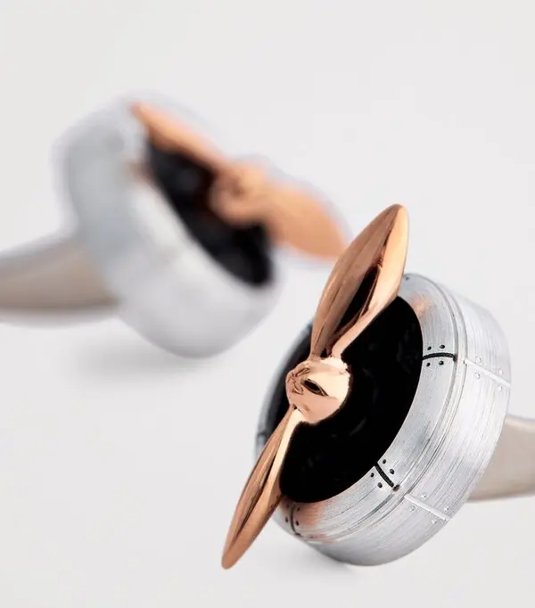 DEAKIN & FRANCIS Aluminium Sopwith Propellor Cufflinks