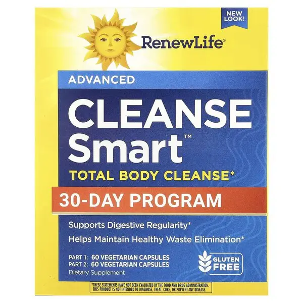 RENEW LIFE Cleanse Smart 30-day Program Kit 14 Day Kit