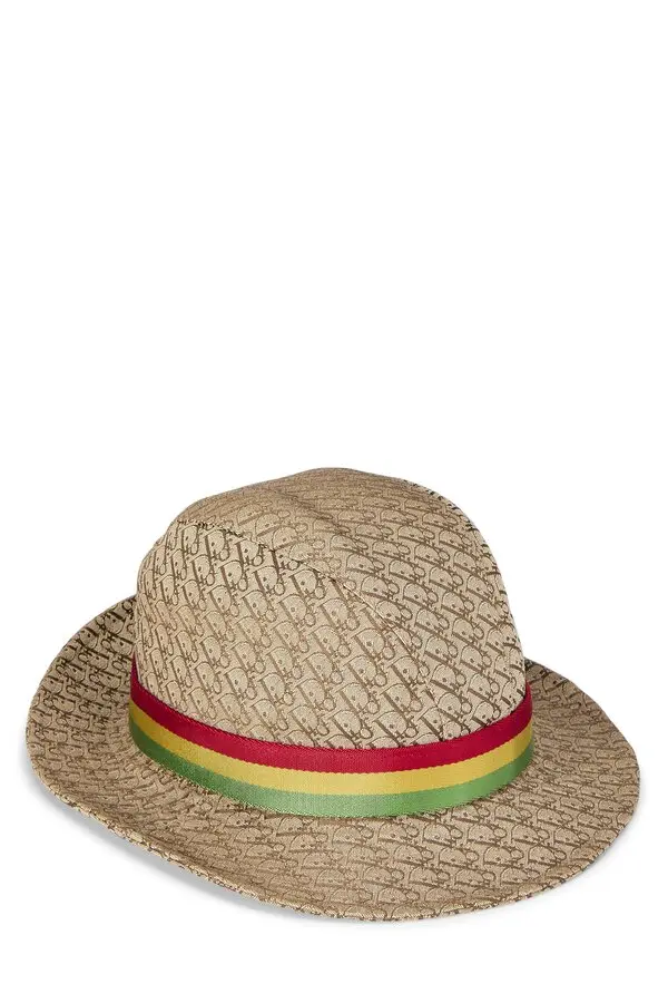 Dior Rasta Trotter Canvas Fedora - Brown