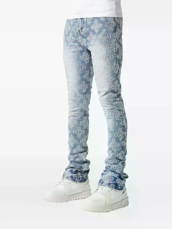 GUAPI Embellished Stacked Jeans