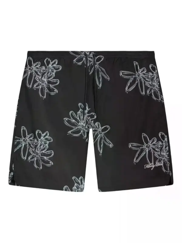 Filling Pieces Chrome Flower Swim Shorts
