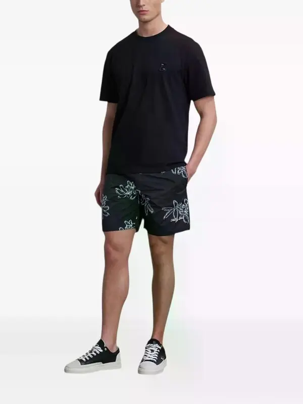Filling Pieces Chrome Flower Swim Shorts