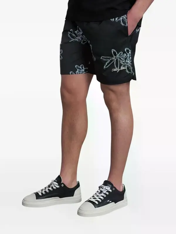 Filling Pieces Chrome Flower Swim Shorts