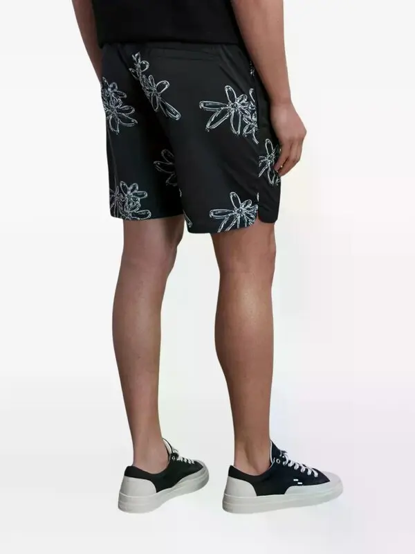Filling Pieces Chrome Flower Swim Shorts