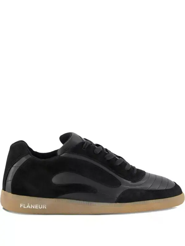 FLANEUR Leather And Suede Low-top Sneakers