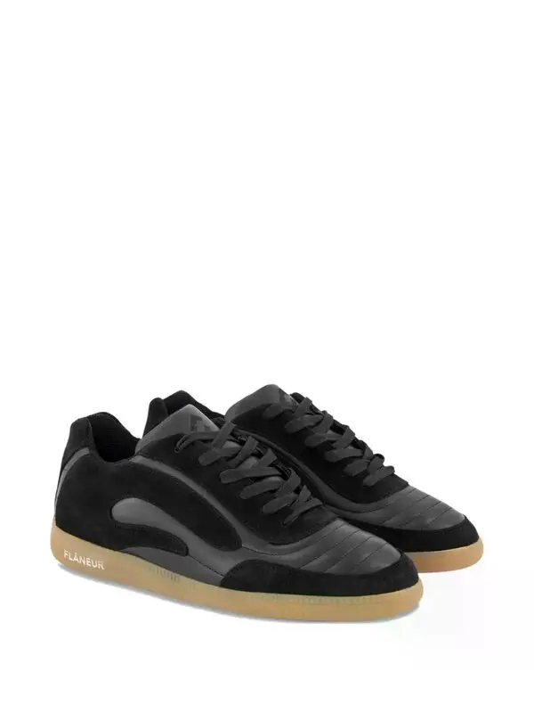 FLANEUR Leather And Suede Low-top Sneakers