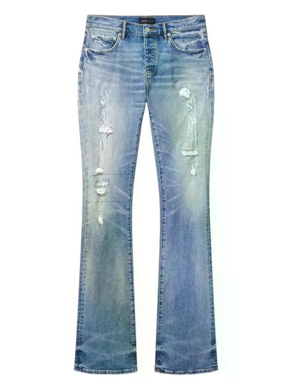PURPLE BRAND Cotton-blend Flare Jeans