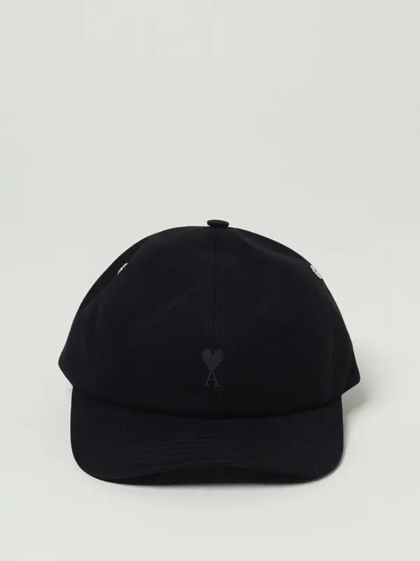 AMI Paris Baseball Cap With Embroidered Logo - Black
