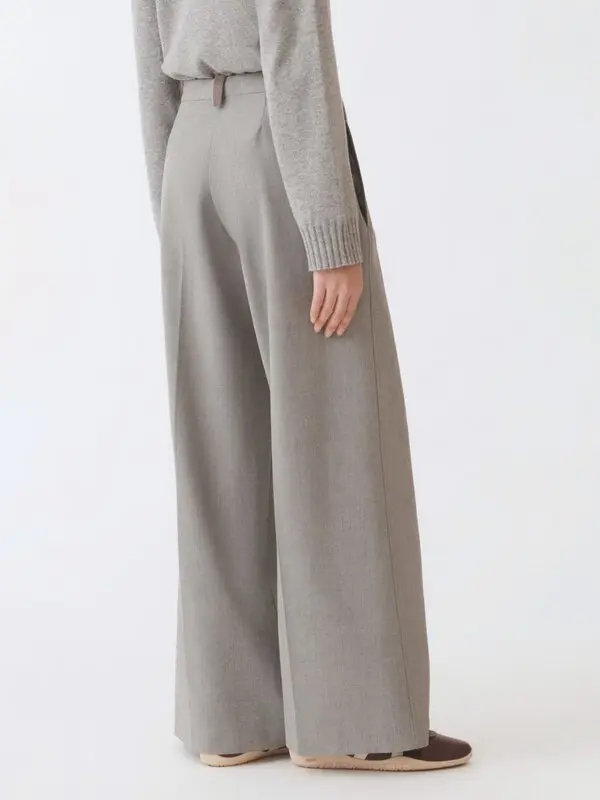 Fabiana Filippi Wide Leg Trousers - Grey