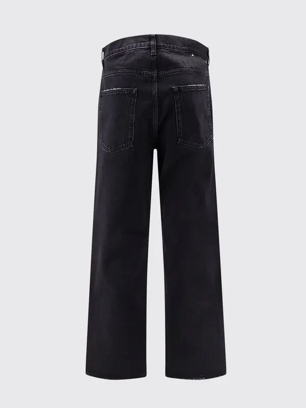 GOLDEN GOOSE Skate Straight Fit Mid-rise Jeans In Wash Cotton Denim