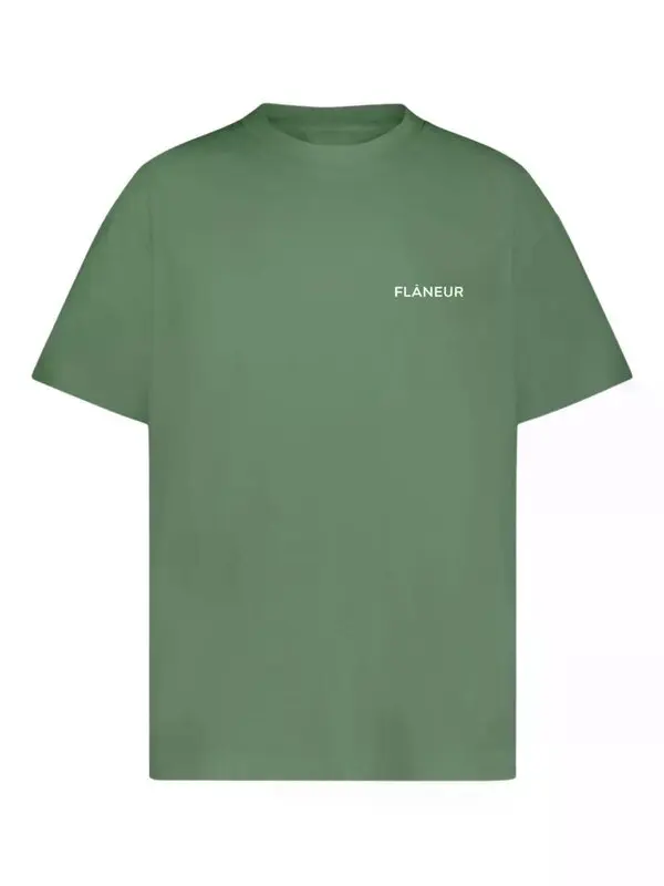 FLANEUR Logo-print T-shirt - Green