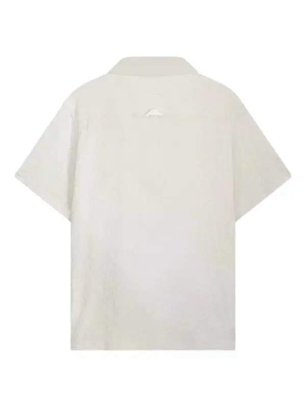 Filling Pieces Floral-embroidered Resort Shirt - Neutrals