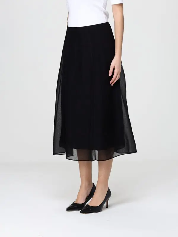 Brunello Cucinelli Midi Skirt - Black