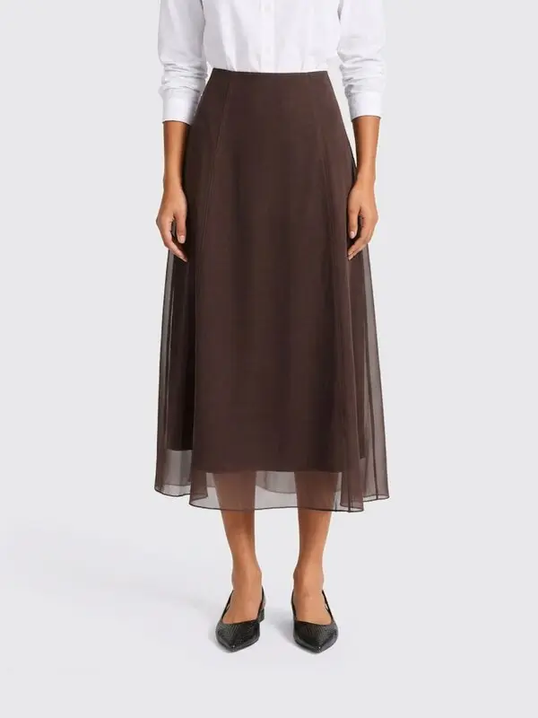 Brunello Cucinelli Skirt - Burnt