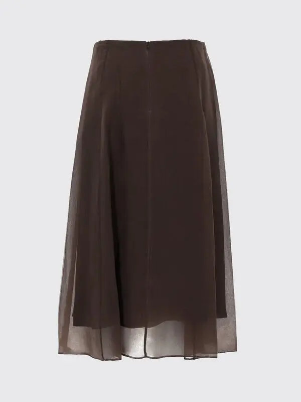 Brunello Cucinelli A-line Skirt - Burnt