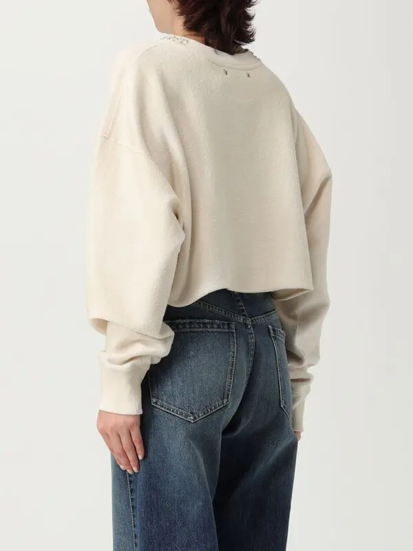 GOLDEN GOOSE Cropped Crewneck Sweatshirt