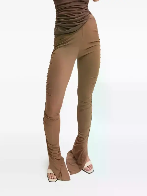 Rick Owens Ruched Split-hem Trousers