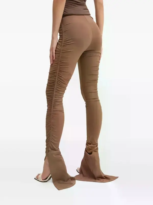 Rick Owens Ruched Split-hem Trousers