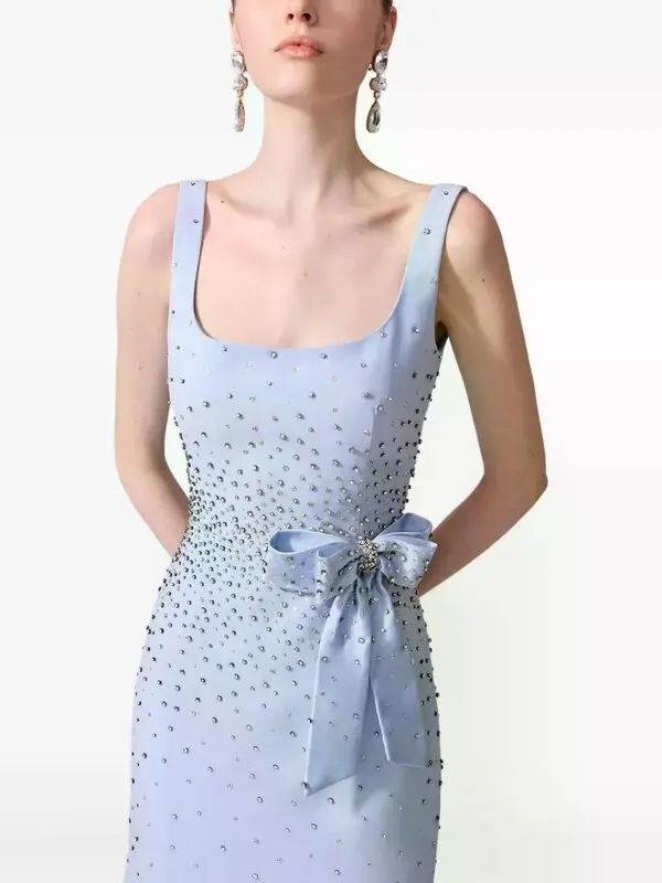 Carolina Herrera Crystal-embellished Midi Dress