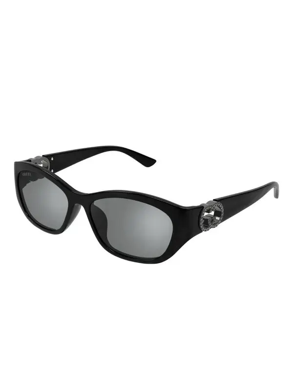 Gucci Gg-logo Oval-frame Sunglasses