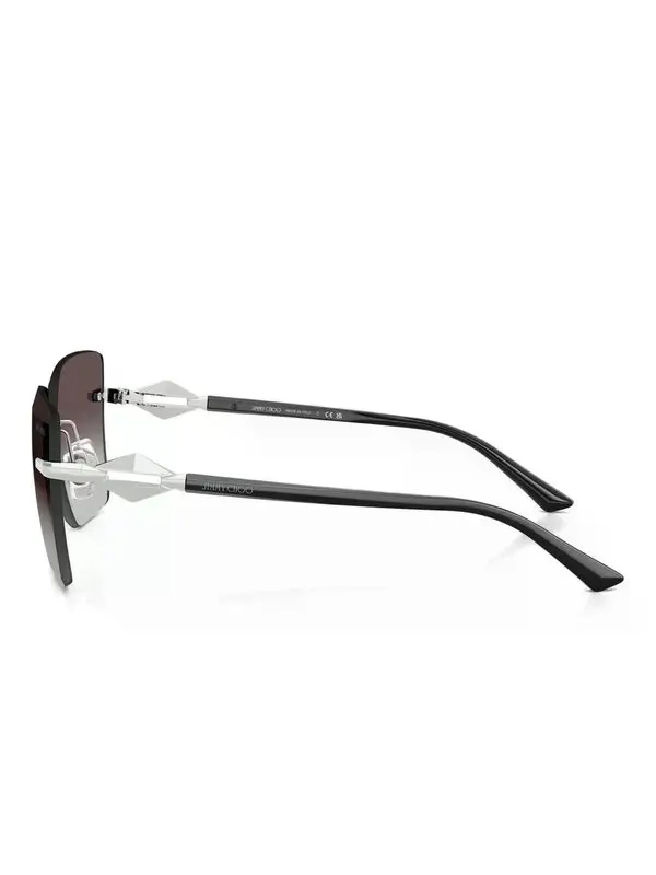 JIMMY CHOO Rimless Square Sunglasses