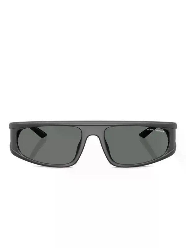 Armani Exchange Geometric-frame Sunglasses - Grey