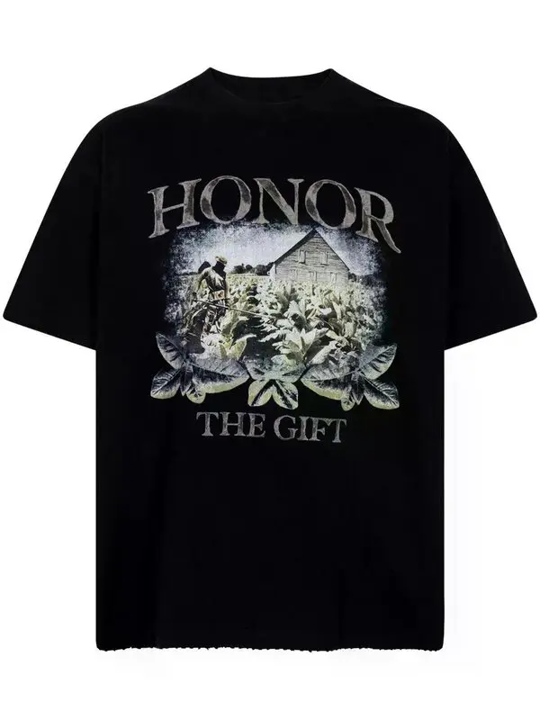 HONOR THE GIFT D-holiday Tobacco Field Short-sleeve T-shirt