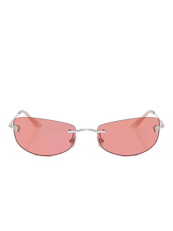 Versace Metal-frame Rimless Sunglasses