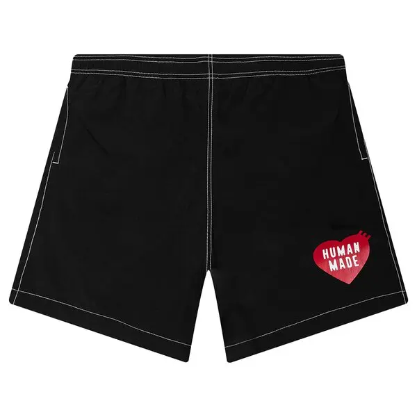 HUMAN MADE Heart Swim Shorts - Black