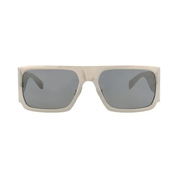 Saint Laurent Square Frame Sunglasses - Silver