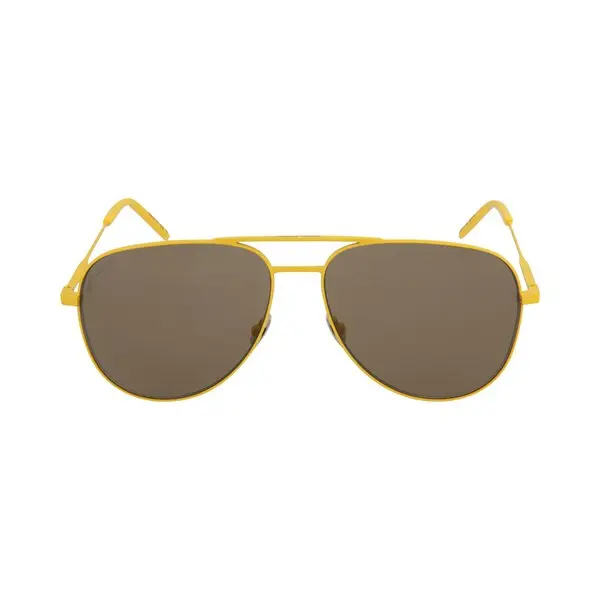 Saint Laurent Aviator Sunglasses - Yellow