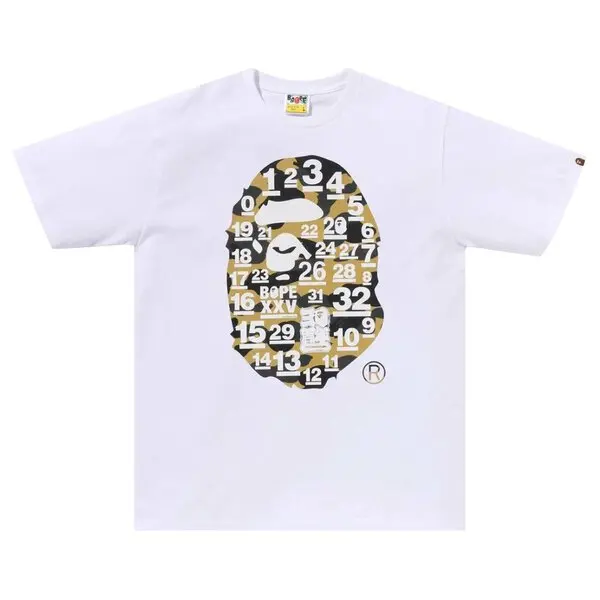 A BATHING APE 32nd Anniversary Tee - White