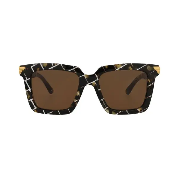 Bottega Veneta Square Sunglasses - Brown