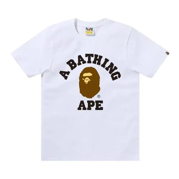 A BATHING APE College Tee - White