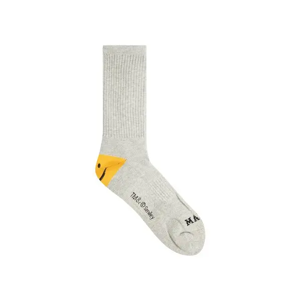 MARKET Smiley Heel Socks - Grey