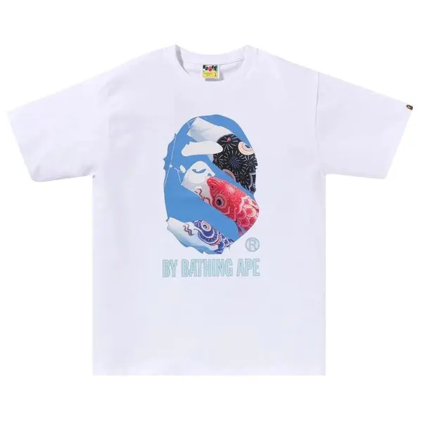 A BATHING APE Carp Photo T-shirt - White