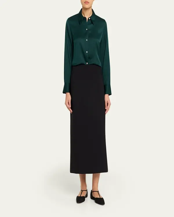 Vince Classic Slim-fit Shirt - Juniper