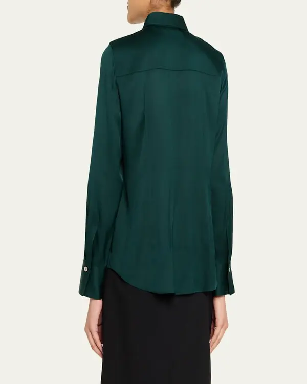 Vince Classic Slim-fit Shirt - Juniper