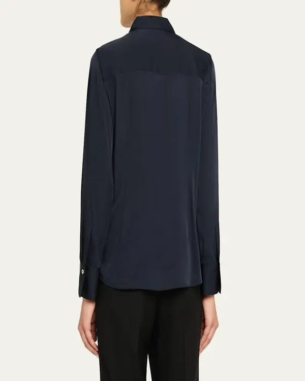 Vince Classic Slim-fit Shirt - Juniper