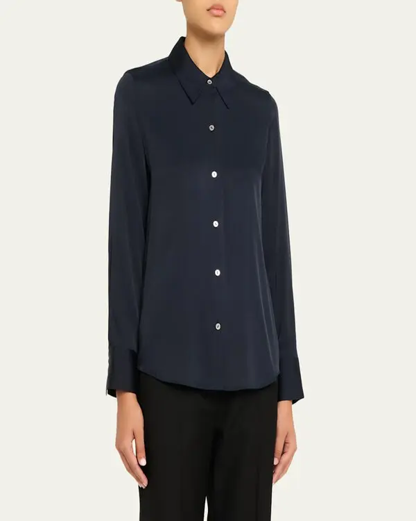Vince Classic Slim-fit Shirt - Juniper