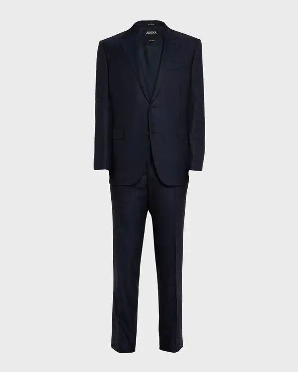 Zegna Wool Tonal Stripe Two-piece Suit - Nvy Strp