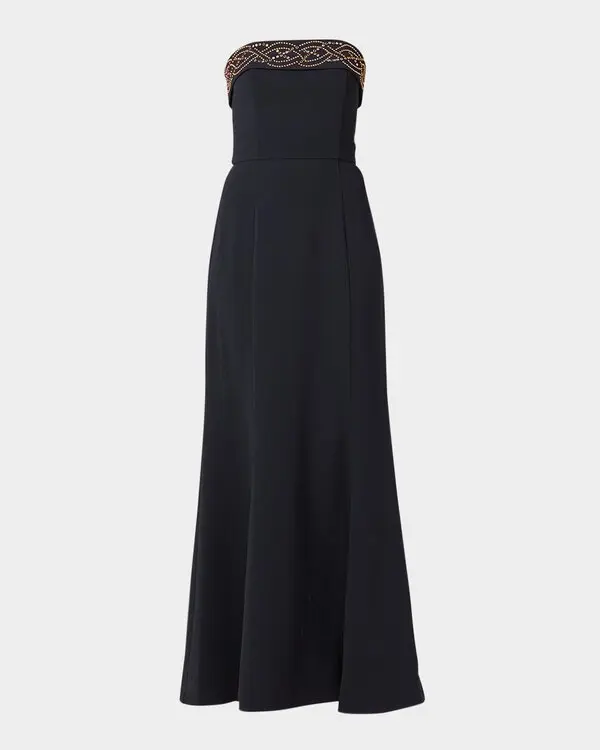 Shoshanna Violette Strapless Gown