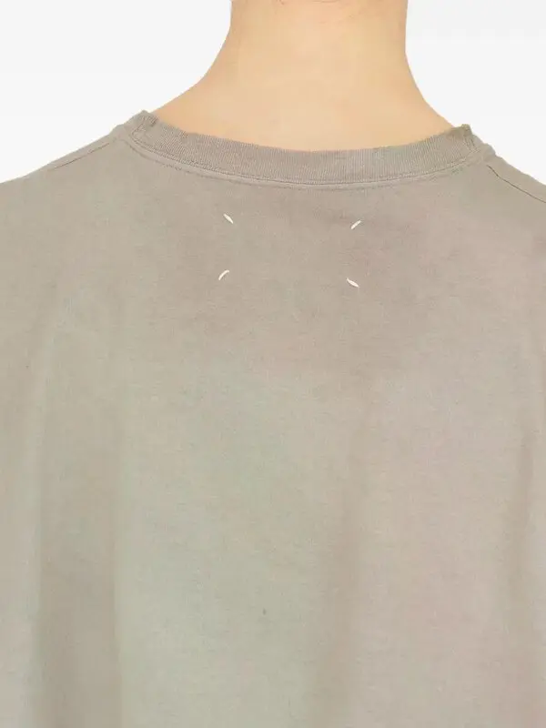 MAISON MARGIELA Logo-print Sleeveless Top - Grey