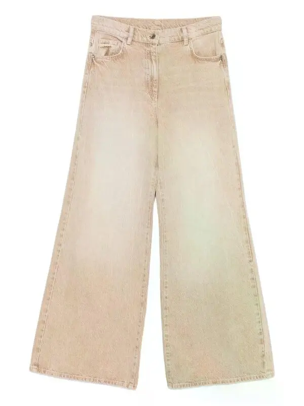 Patrizia Pepe Five-pocket Wide Leg Jeans